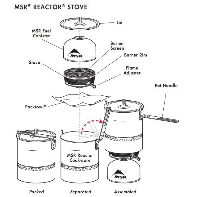 MSR Reactor Stove System 1.7 Litres - Needle Sports Ltd